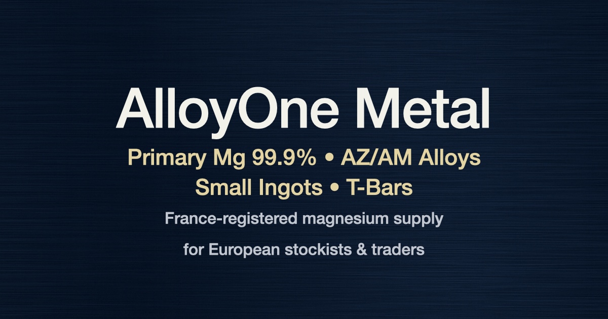 AlloyOne Metal – Primary Magnesium 99.9%, AZ/AM Magnesium Alloys & T ...